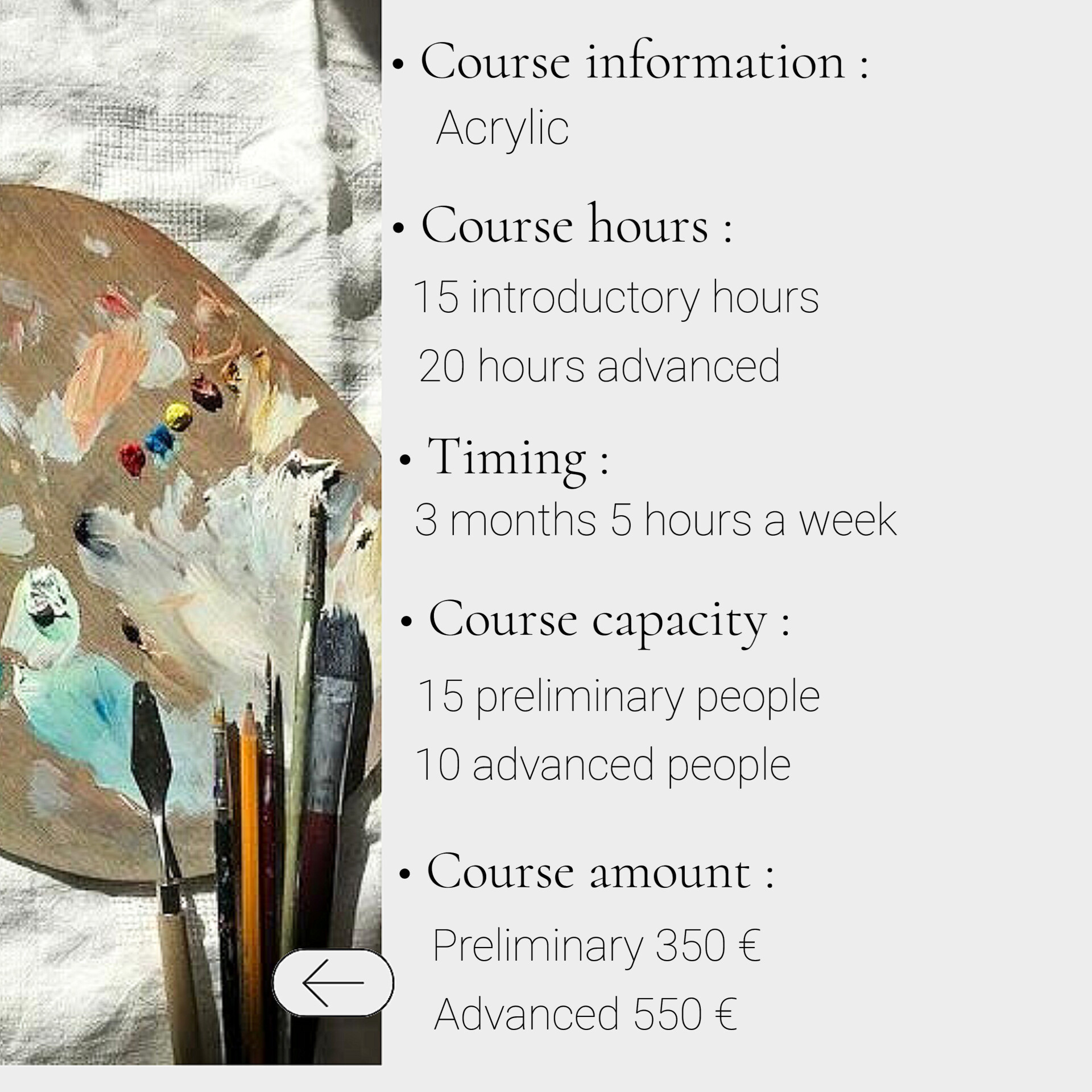 acrylic course - PARSFORTE