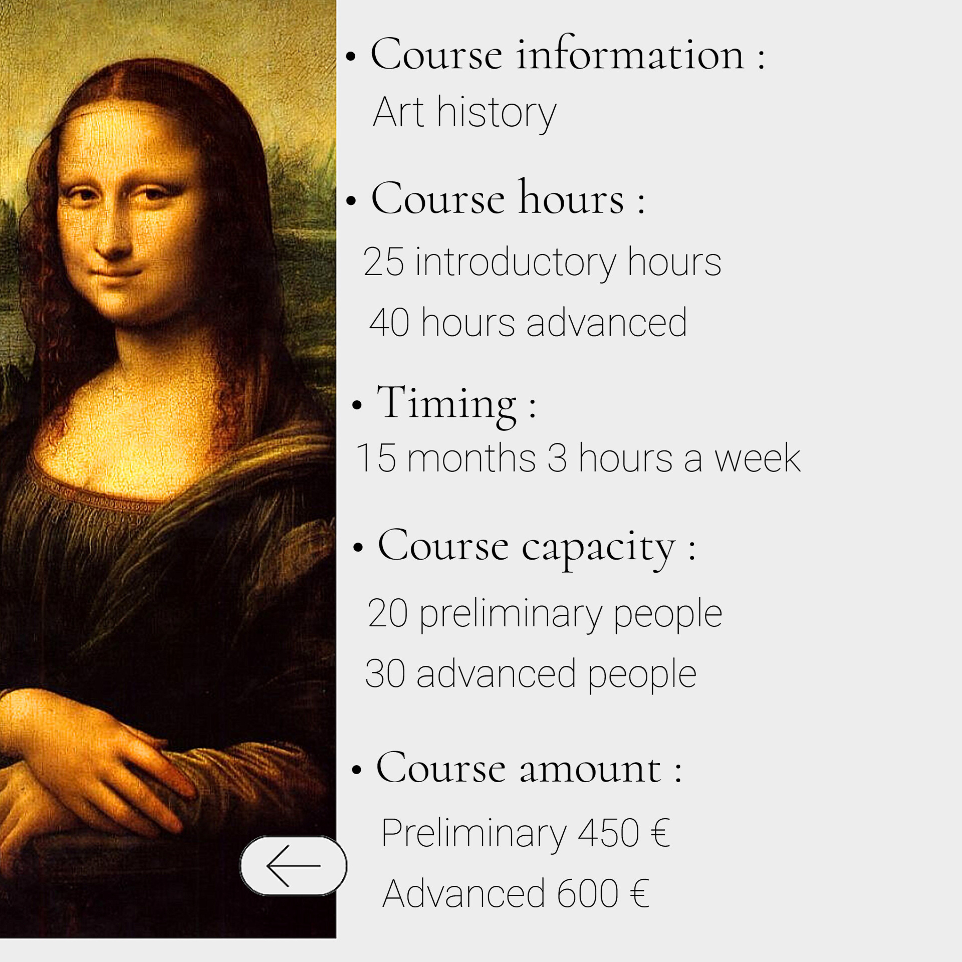 art history course - PARSFORTE