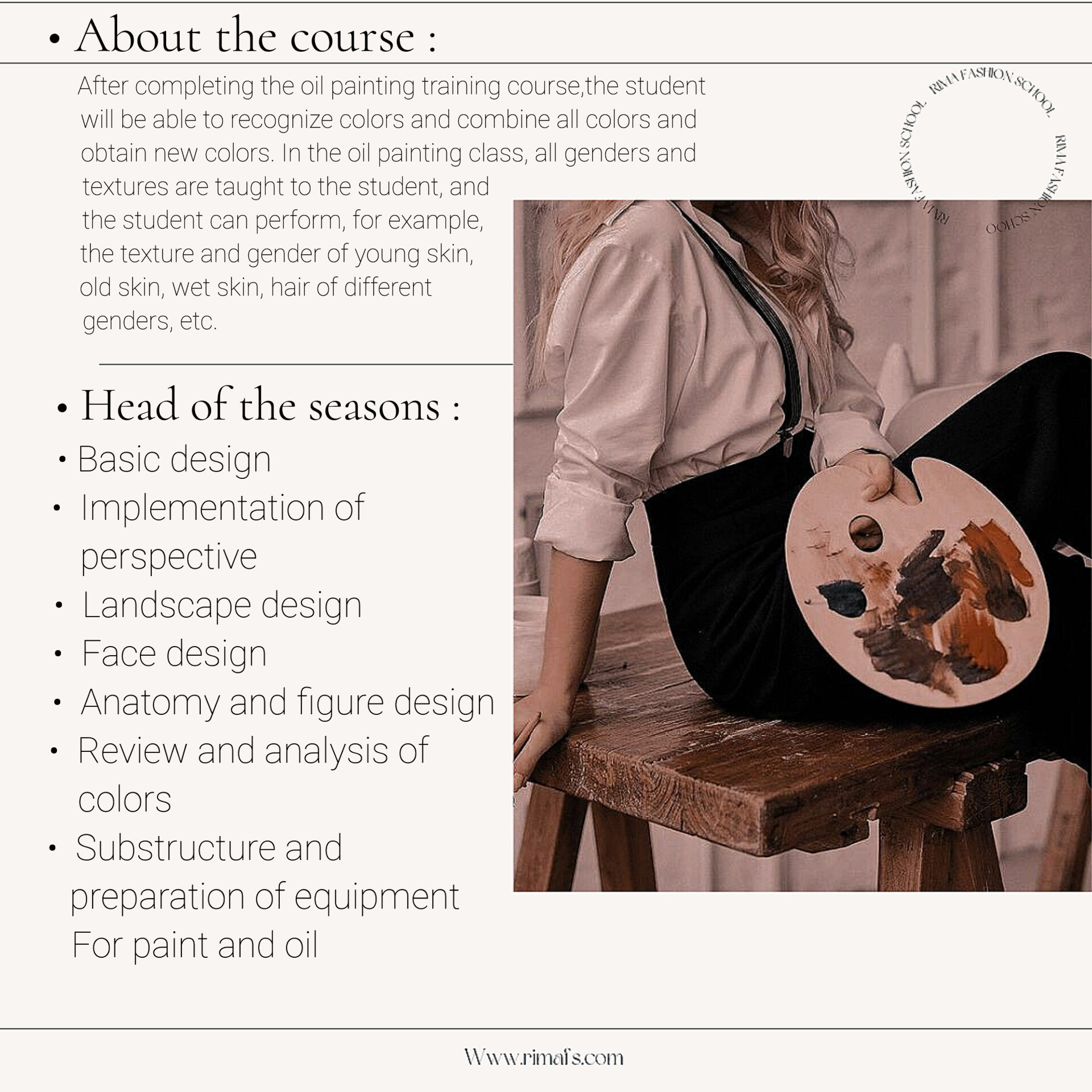oil painting course - PARSFORTE