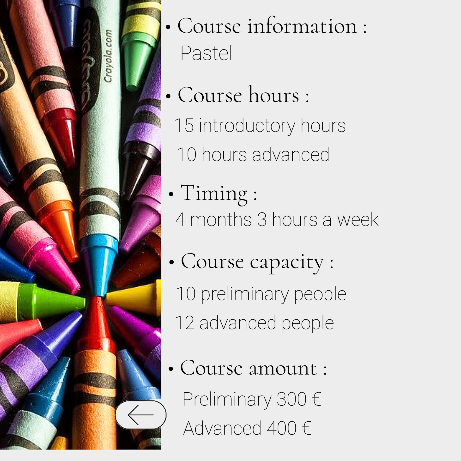 pastel course - PARSFORTE